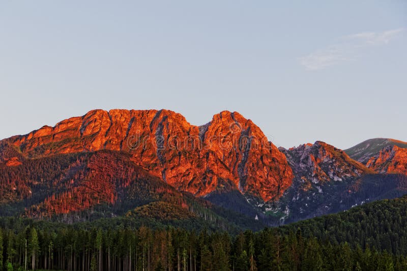 Giewont peak stock image. Image of poland, giewont, beautiful - 82215959