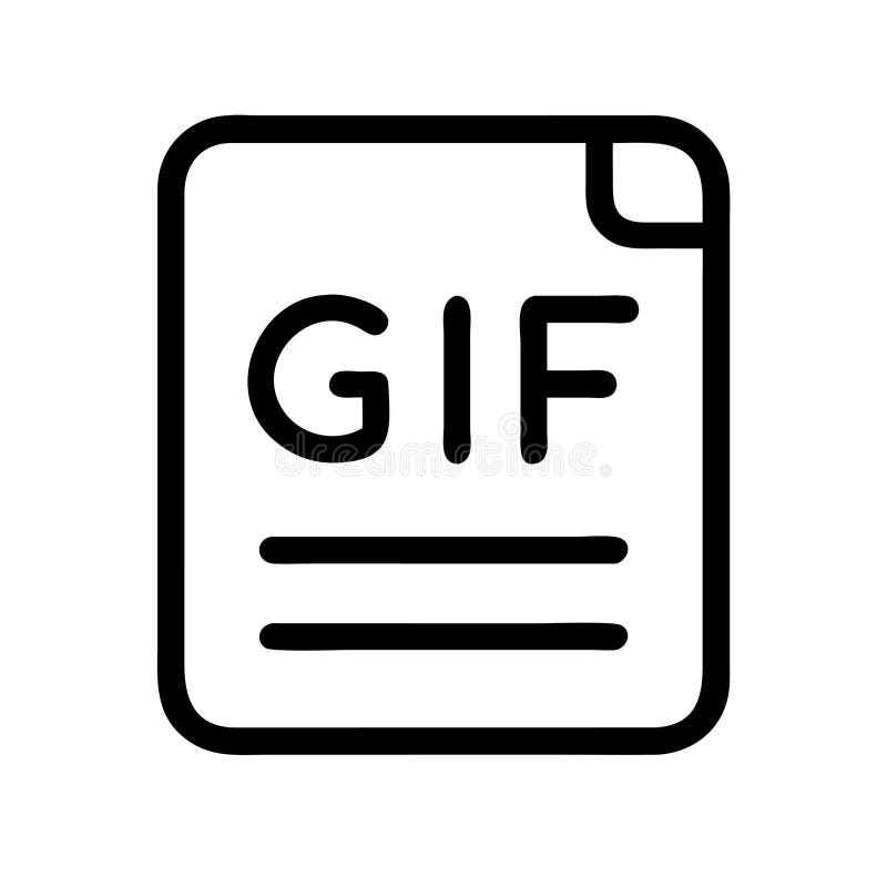 GIF File Vector Art for Digital Media Projects Stock Illustration ...