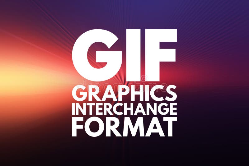 GIF - Graphics Interchange Format Acronym, Concept Background Stock ...