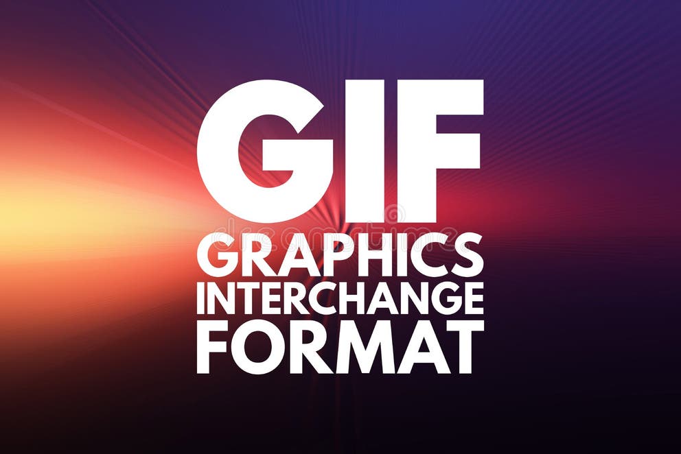 GIF - Graphics Interchange Format Acronym, Concept Background Stock ...