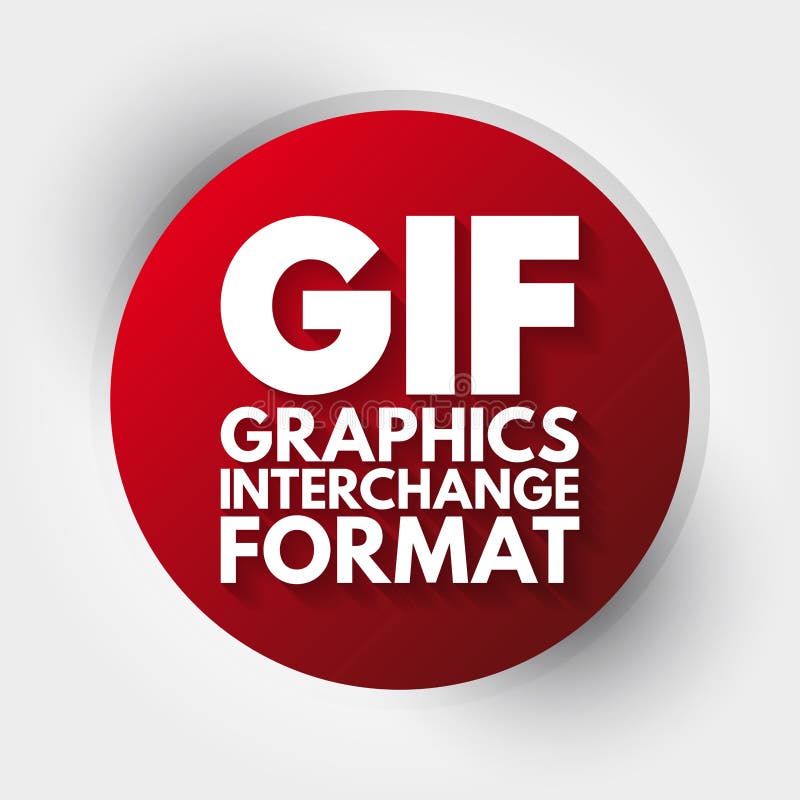 Gif Graphics Interchange Format Acronym Concept Background Stock ...