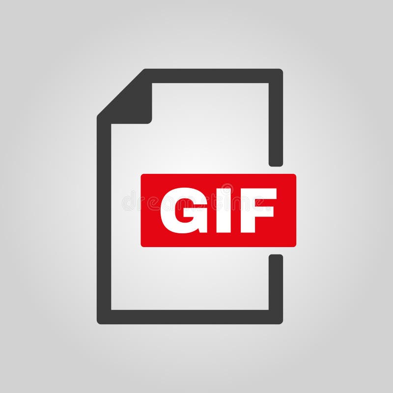 The GIF Icon. File Format Symbol Stock Vector - Illustration of ...
