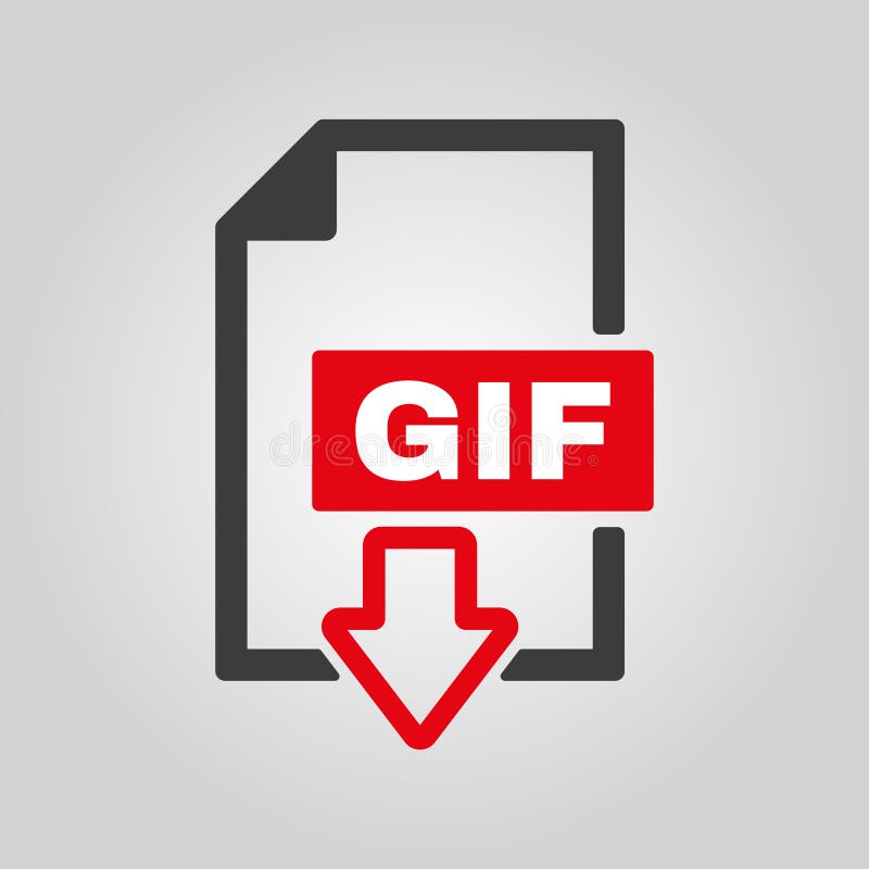 The GIF Icon. File Format Symbol Stock Vector - Illustration of ...