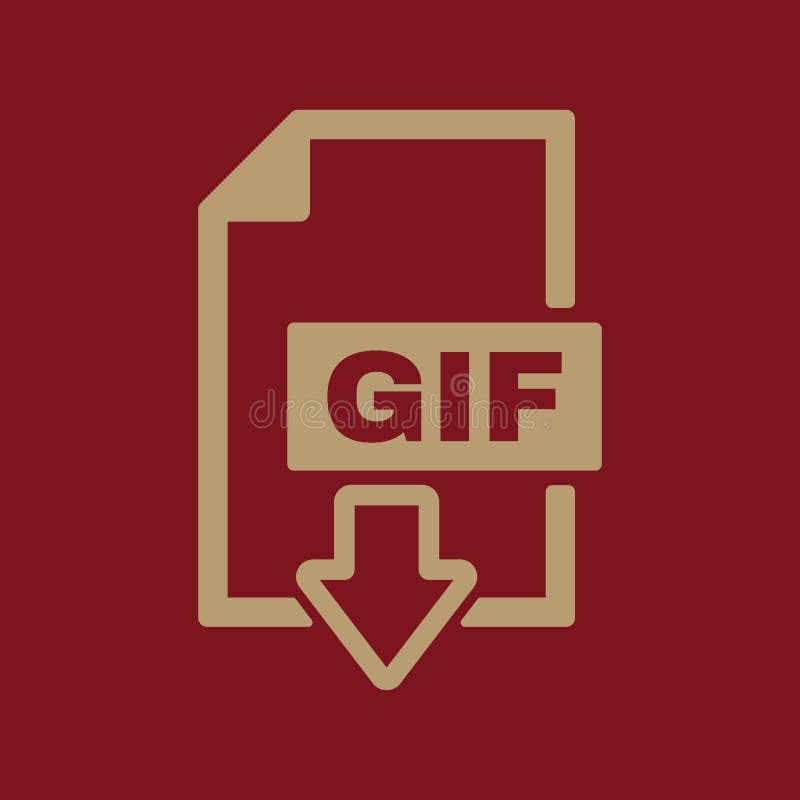 The GIF Icon. File Format Symbol Stock Vector - Illustration of eps10 ...