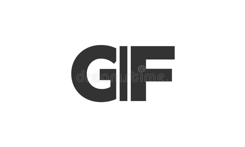 GIF Logo Design Template with Strong and Modern Bold Text. Initial ...