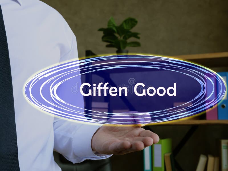 Giffen Good Inscription on the Page Stock Image - Image of project ...
