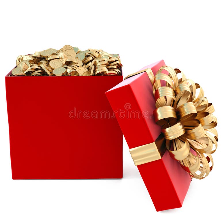 Open Gift Box Coins Stock Illustrations – 344 Open Gift Box Coins Stock ...