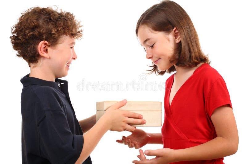 Gift stock image. Image of beautiful, female, gift, emotion - 2904525