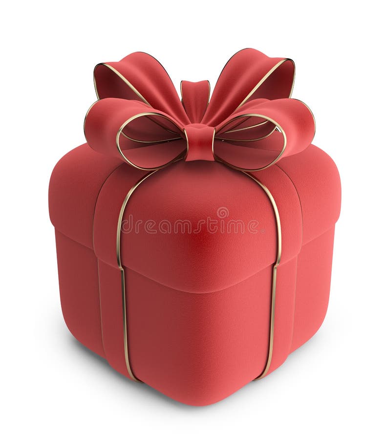 Red gift boxes with bow 3d stock illustration. Illustration of love ...