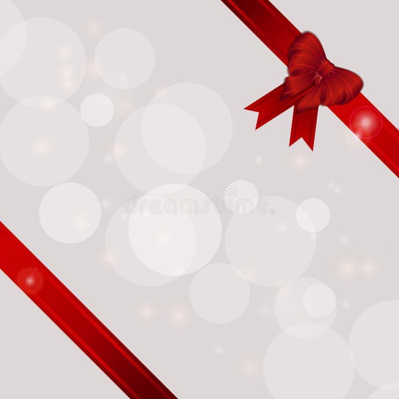 Gift Background with Ribbons and Bow Stock Illustration - Illustration ...