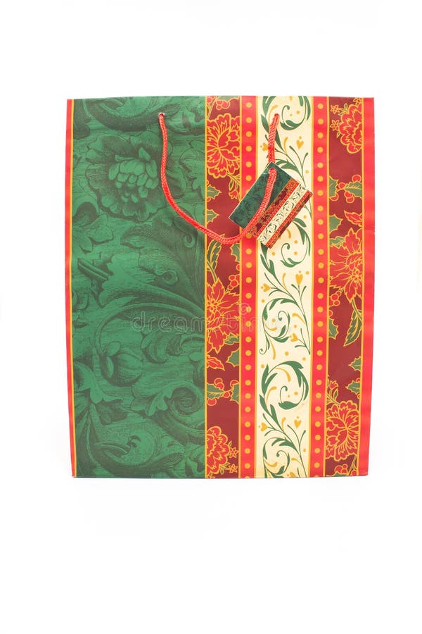 Gift bag isolated on white stock image. Image of white - 61362669