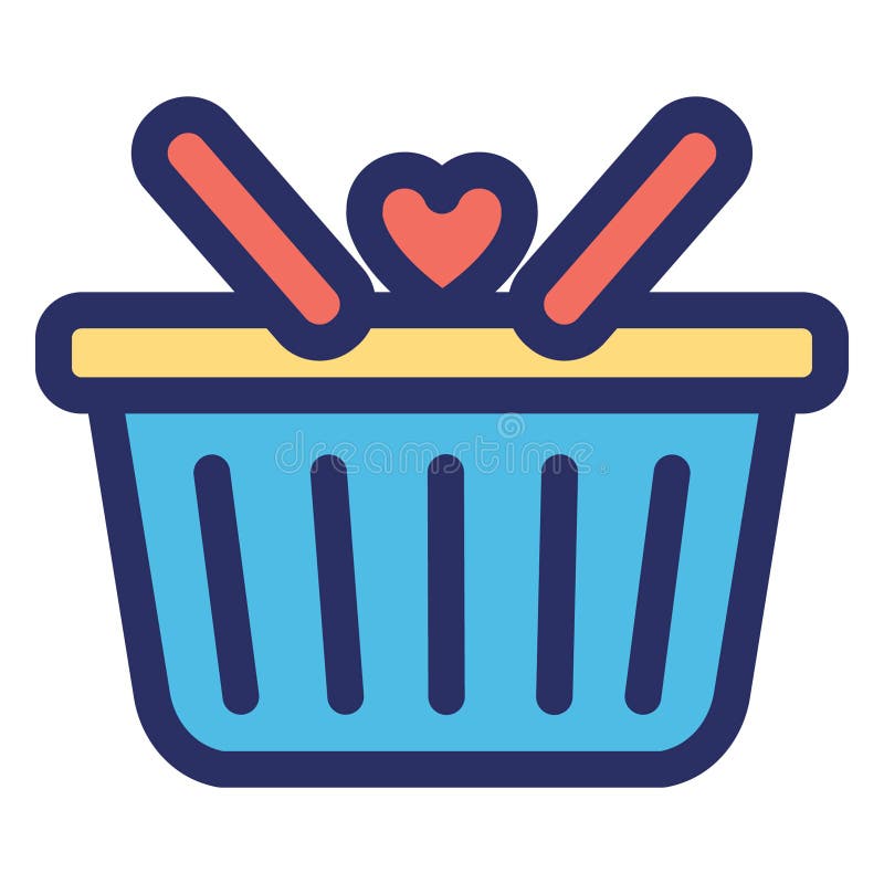 Gift Basket, Gift Hamper Isolated Vector Icon Which Can Easily Modify ...