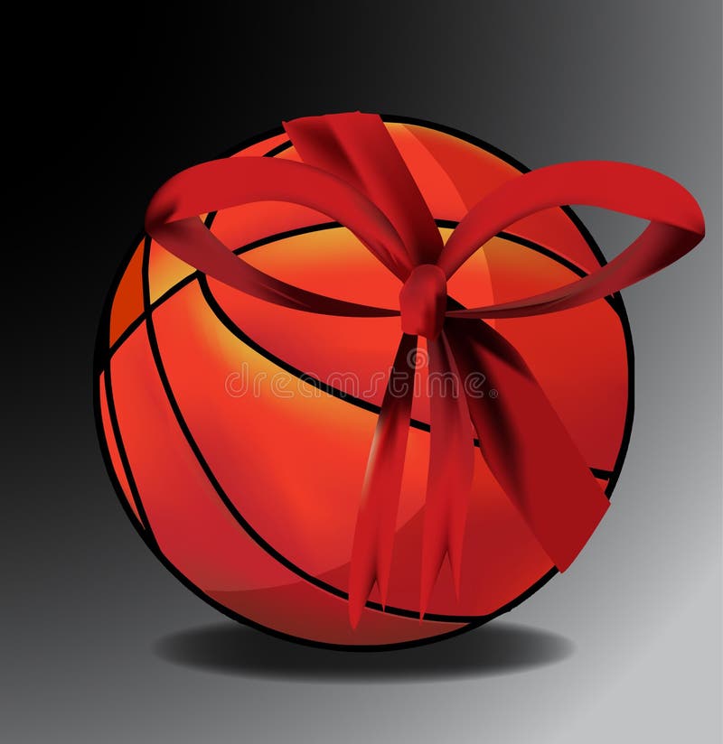 Gift basketball stock vector. Illustration of icon, play - 25735065