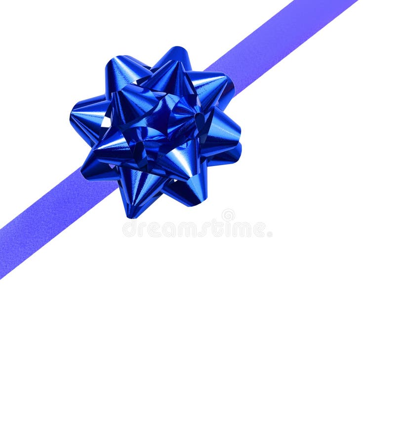 Gift Blue ribbon stock image. Image of holiday, decoration - 66948009