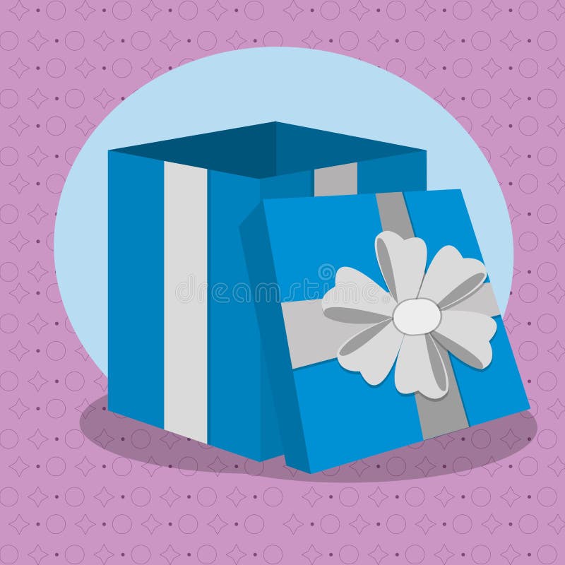 Gift with bow design stock vector. Illustration of present - 109834953