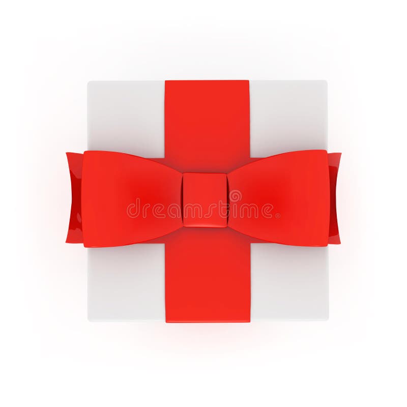 Gift box from above stock illustration. Illustration of card - 72483608