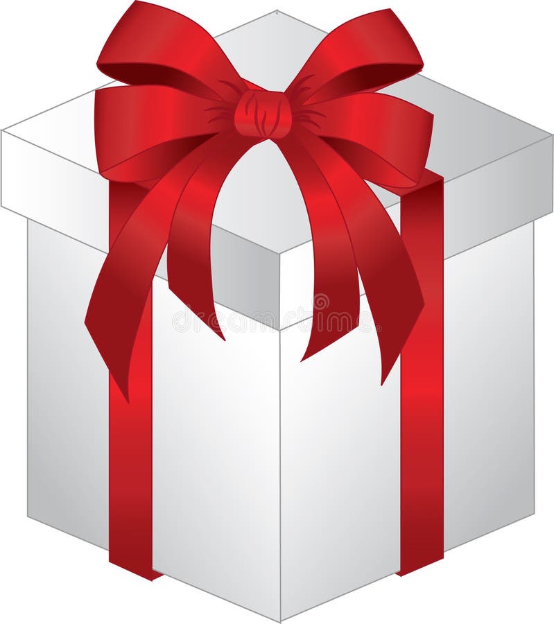 Gift box with bow stock vector. Illustration of greeting - 11344314