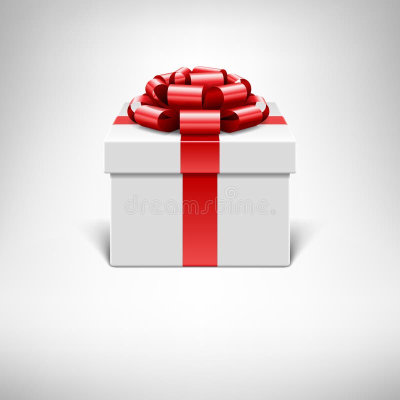 Gift box and bow stock vector. Illustration of decorated - 21300810