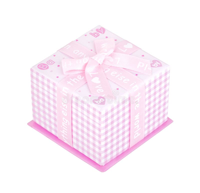 Gift box with bow isolated stock photo. Image of festive - 46869956