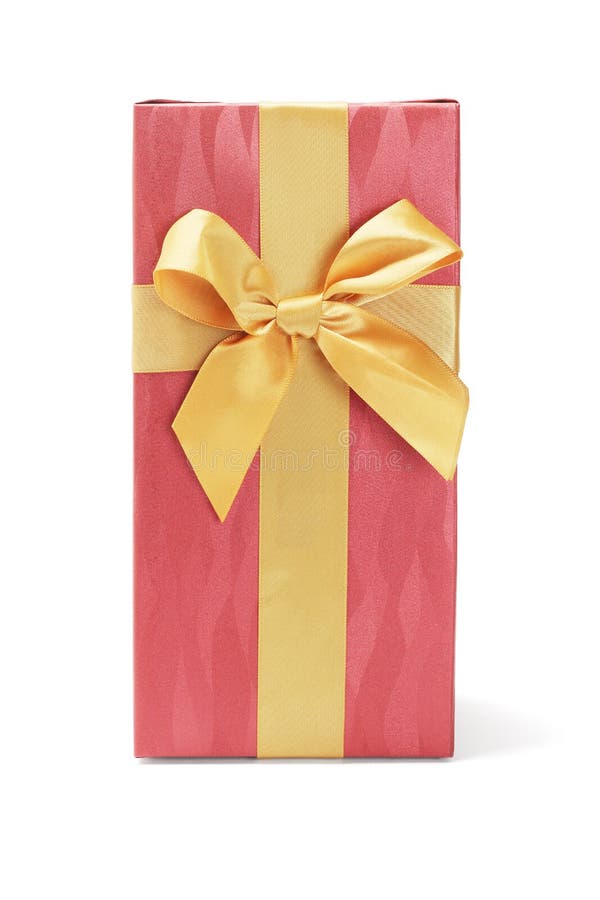 Gift Box with Bow Ribbon stock image. Image of wrap, decoration - 91503005