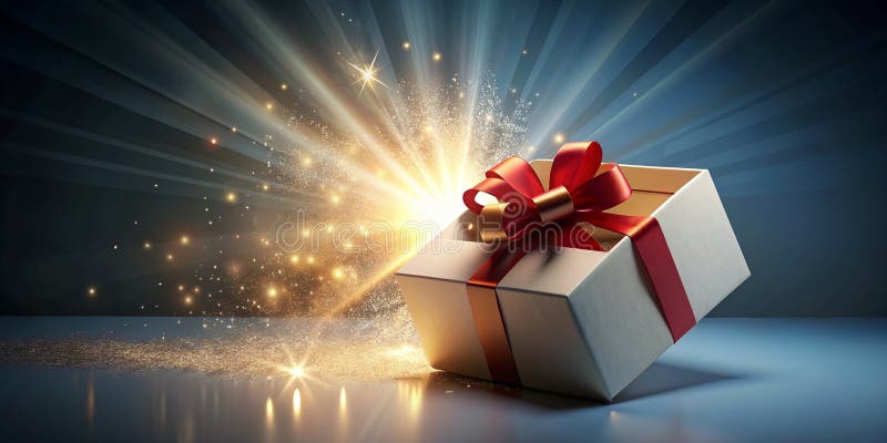The Gift Box Bursts Open in a Creating a Dynamic Visual Concept AI ...