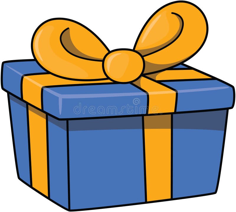 Gift Box Cartoon Vector Color Illustration Stock Vector - Illustration ...