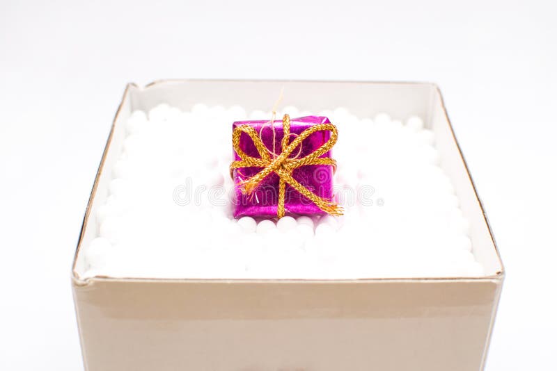 Gift Box with a Christmas Gift Stock Photo - Image of package, open ...