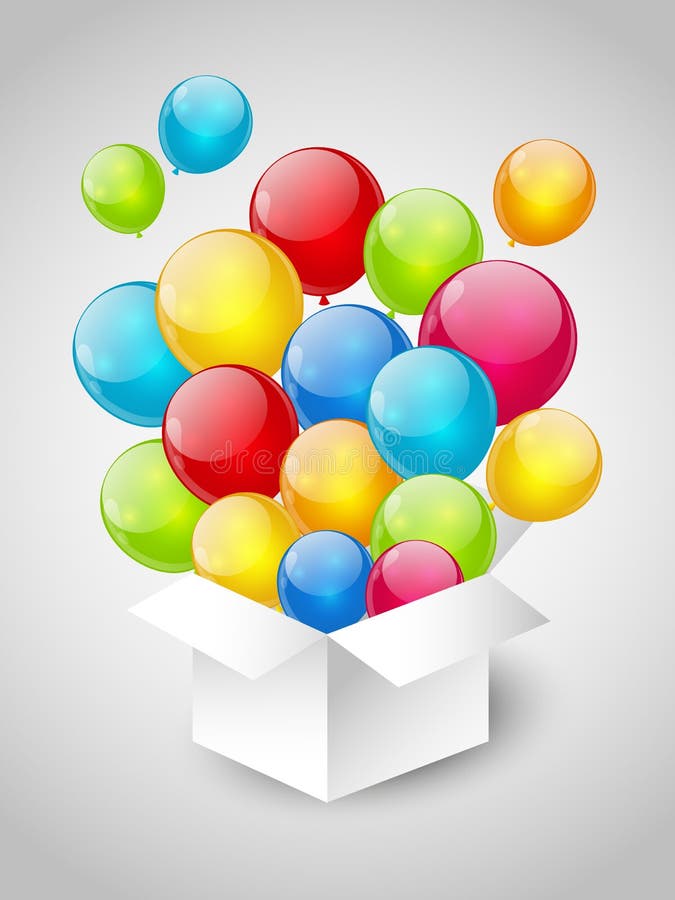 Exploding Gift Bag - Vector Illustration Stock Vector - Illustration of ...