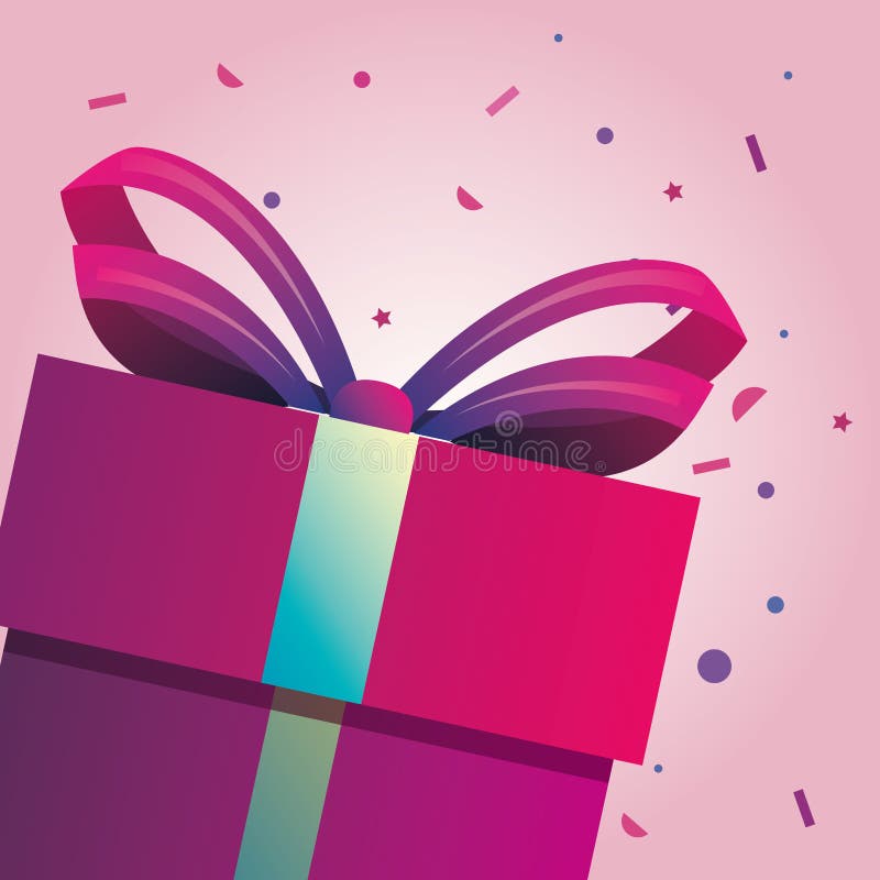 Gift box celebration stock vector. Illustration of vector - 134240951