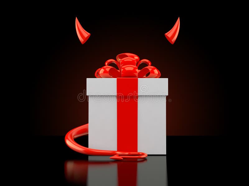 Devil gift stock illustration. Illustration of power - 11326901