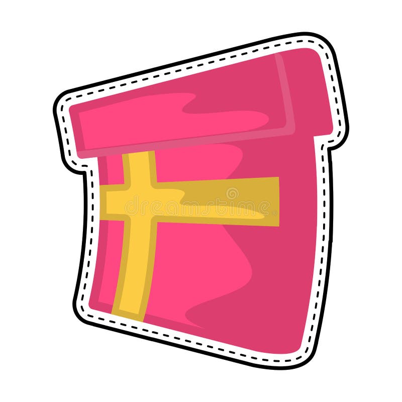Gift box dotted sticker stock vector. Illustration of decoration ...