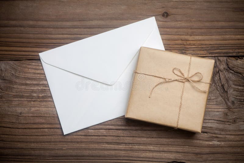 Gift box and envelope stock image. Image of blank, gift - 63806583