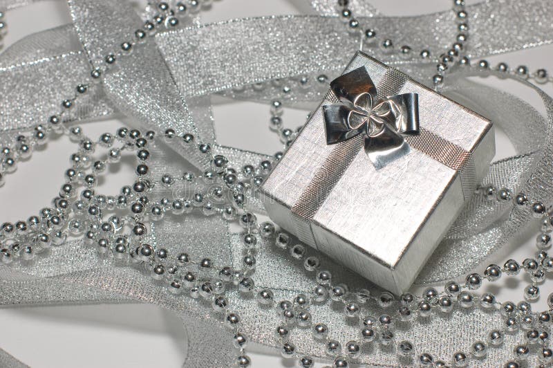 Gift Box with Festive Decor Stock Image - Image of decoration, love ...