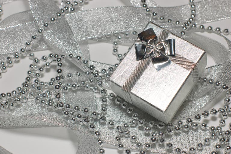 Gift Box with Festive Decor Stock Image - Image of decoration, love ...