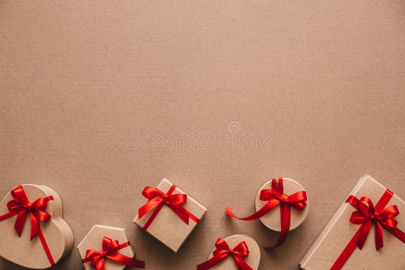 Gift box Flat lay. stock image. Image of anniversary - 71731369