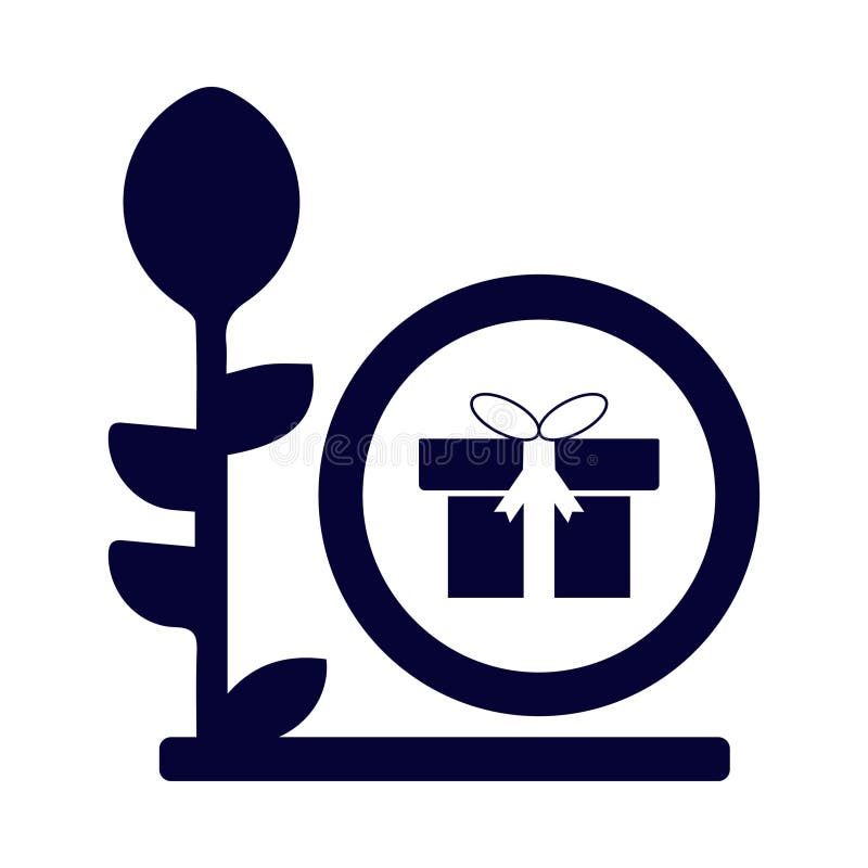 Gift, Box, Hand, Tree, Gift Box on Hand Icon Stock Vector ...