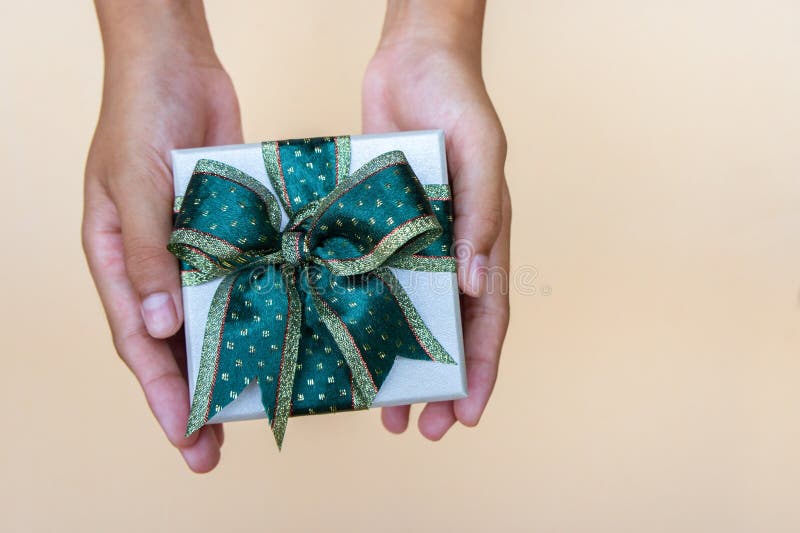 Gift Box in Hands Giving for Thankgiving Stock Image - Image of dating ...