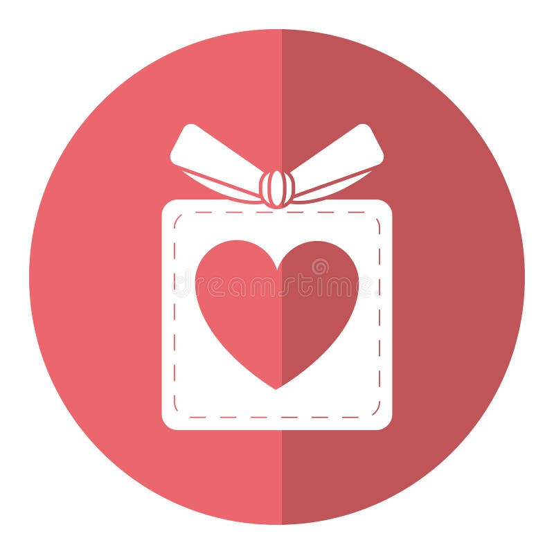 Gift Box Heart Love Present Shadow Stock Vector - Illustration of gold ...