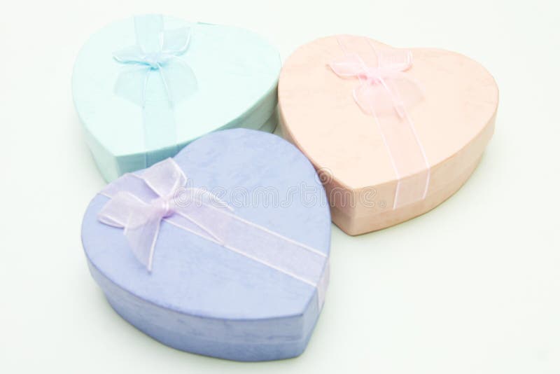Gift Box - Heart Shape With Ribbon Picture. Image: 1805121