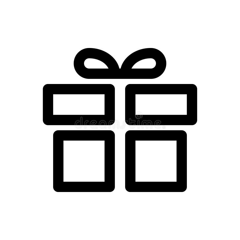 Gift Box Icon. Abstract Gift Symbol Stock Illustration - Illustration ...