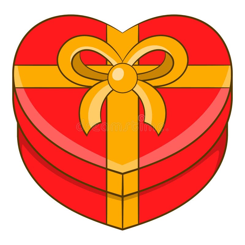 Gift Box Icon, Cartoon Style Stock Vector - Illustration of greeting ...