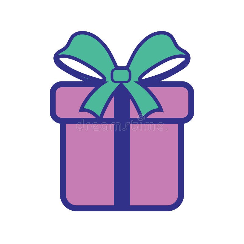 Gift Box Icon Christmas Present Vector Stock Vector - Illustration of ...