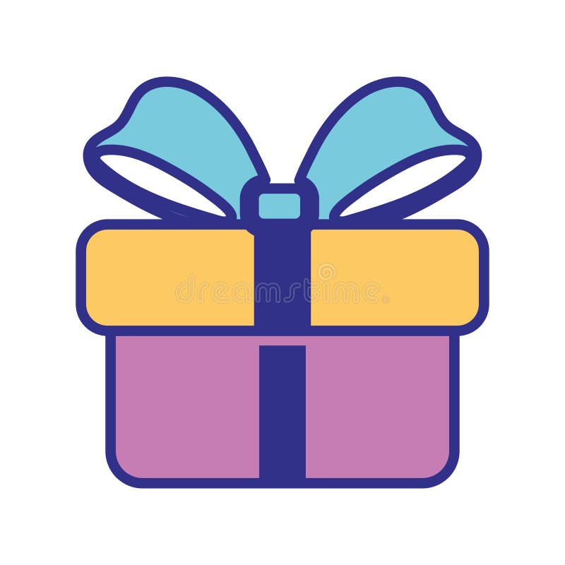 Gift Box Icon Christmas Present Vector Stock Vector - Illustration of ...