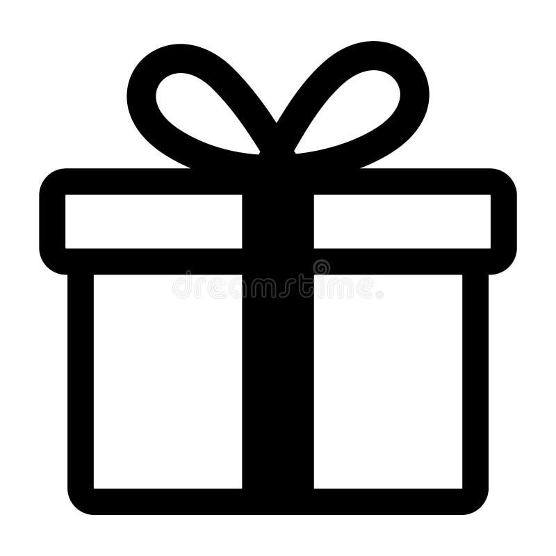 Gift Box Icon Design. Vector Present Symbol Isolated on White ...