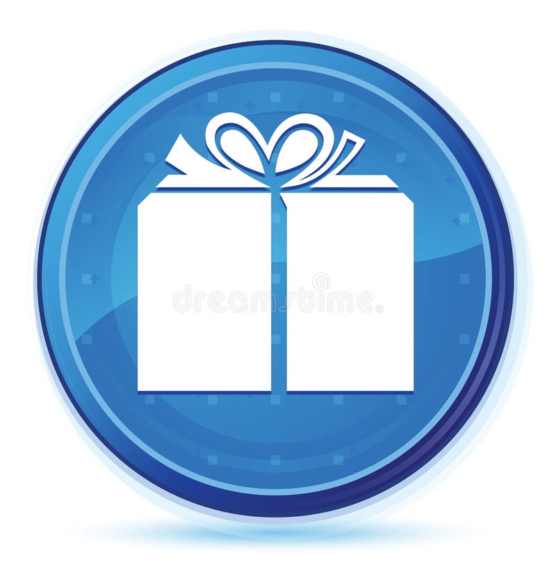 Gift Box Icon Midnight Blue Prime Round Button Stock Vector ...