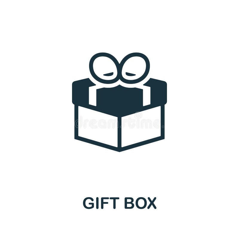 Gift Icon. Monochrome Simple Gift Icon for Templates, Web Design and ...