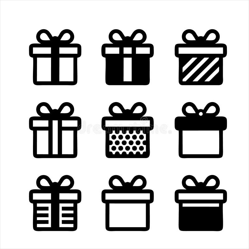 Gift Box Icon. Monochrome Simple Element from Mall Collection Stock ... Gift Box Icon. Monochrome Simple Element from Mall Collection Stock ...