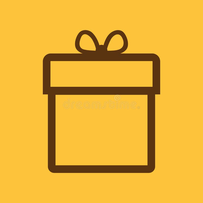 Gift Box Icon. Discount. Present Symbol Stock Vector - Illustration of ...