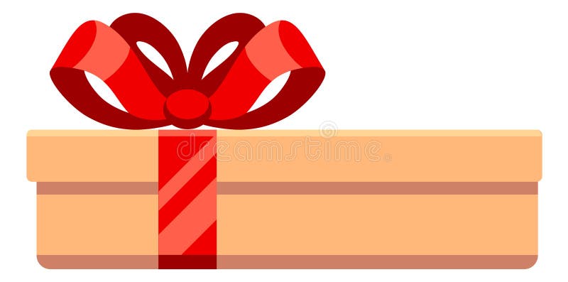 Gift Box Side View Red Ribbon Bow White Stock Illustrations – 218 Gift ...