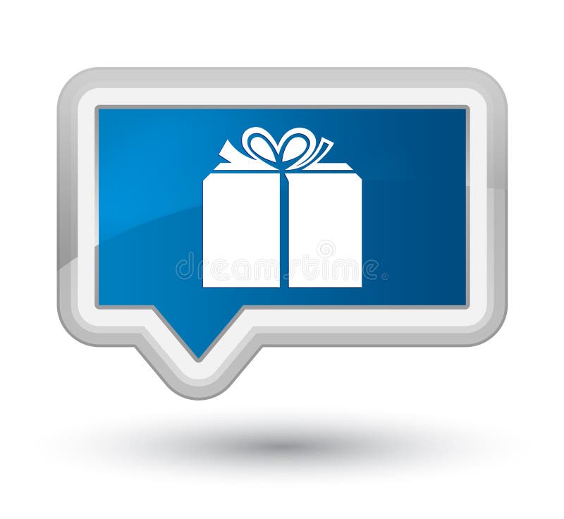 Gift Box Icon Prime Blue Banner Button Stock Illustration ...